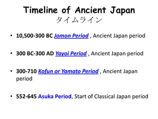 Ancient japan additional slides | PPTX