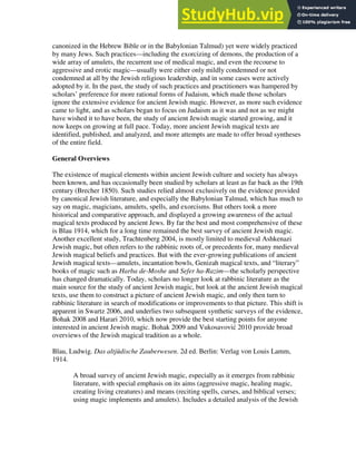 Ancient Jewish Magic A Bibliography | PDF
