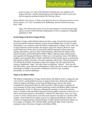 Ancient Jewish Magic A Bibliography | PDF