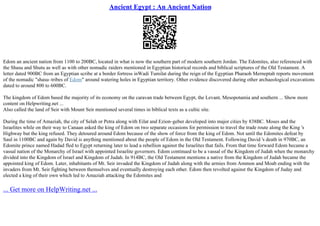 Ancient Jews And Their Belief Of God | PPT