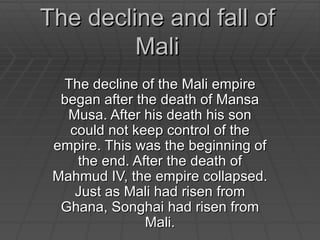 Ancient Kingdom Of Mali 3 | PPT
