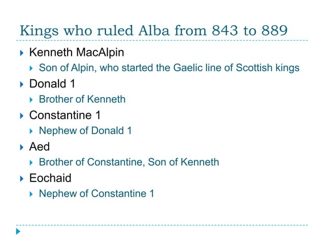 Ancient kings of scotland | PPTX | Genealogy and Ancestry | Hobbies ...