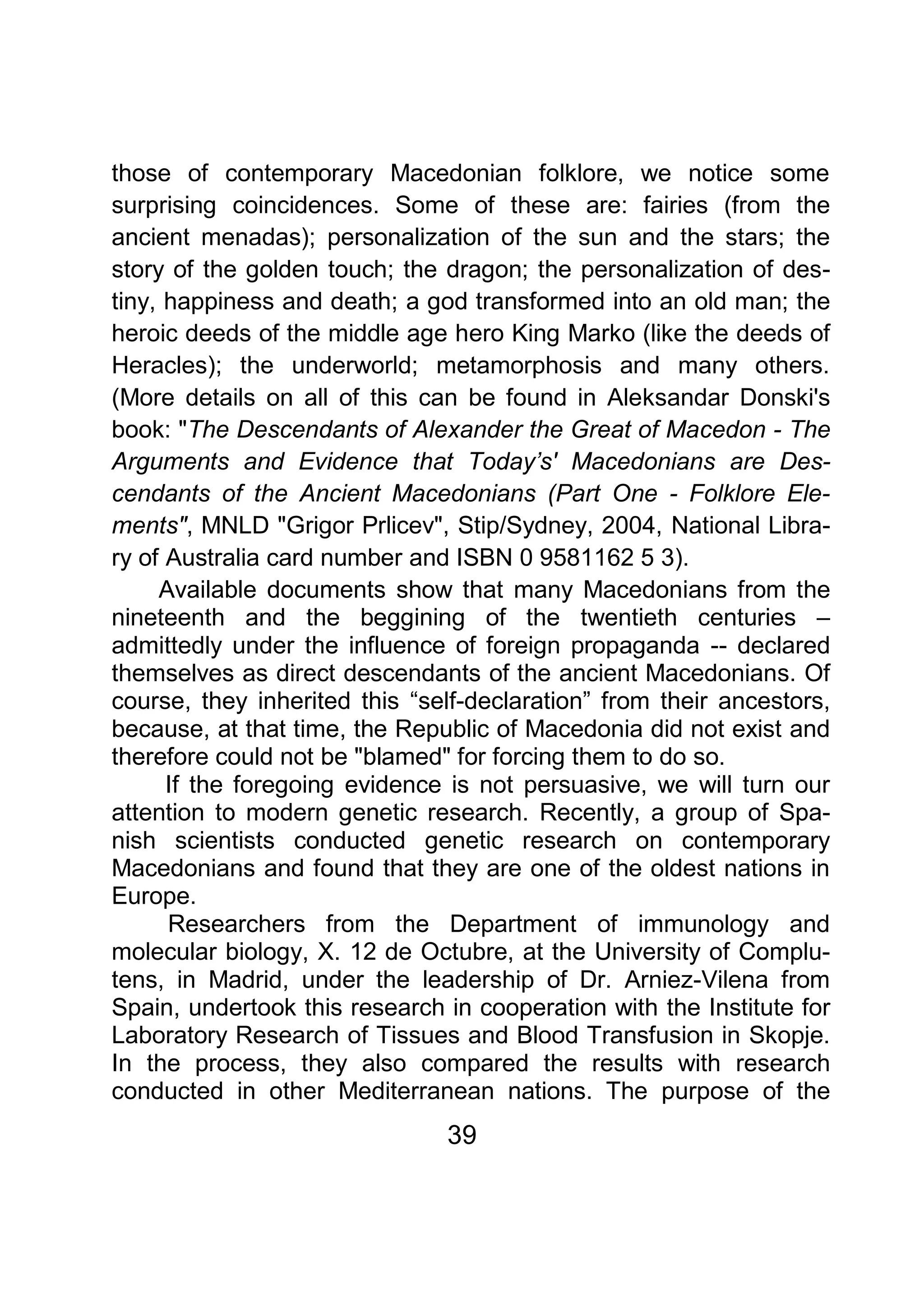 Aleksandar DONSKI - THE ANCIENT MACEDONIANS WERE NOT GREEKS! | PDF