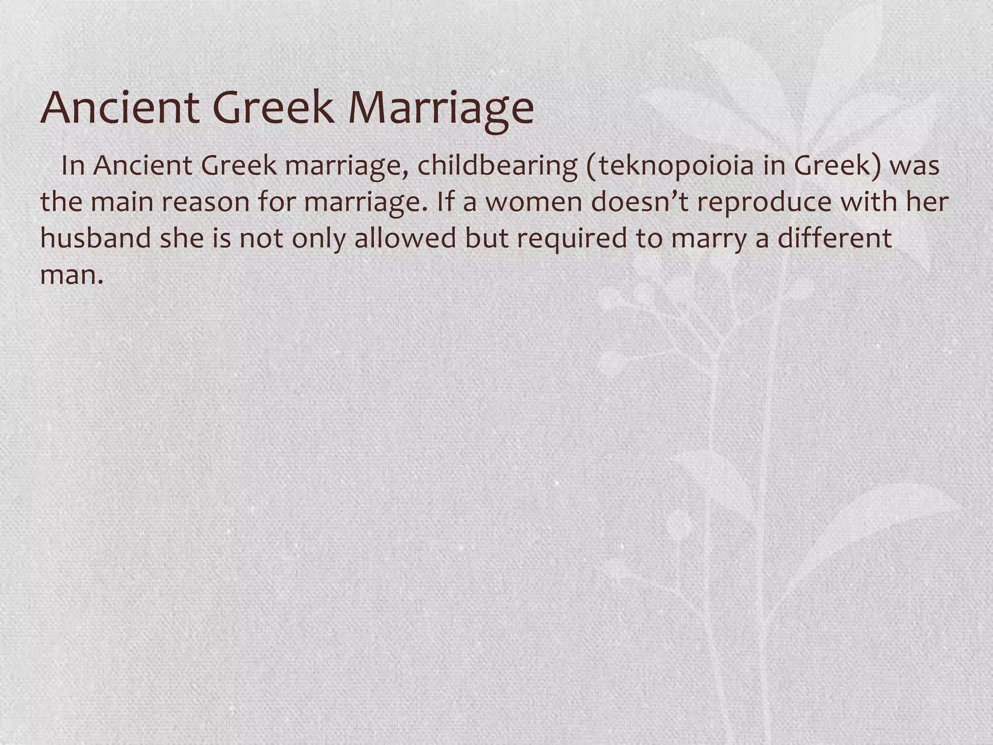 Ancient Marriage by Jamie | PPTX