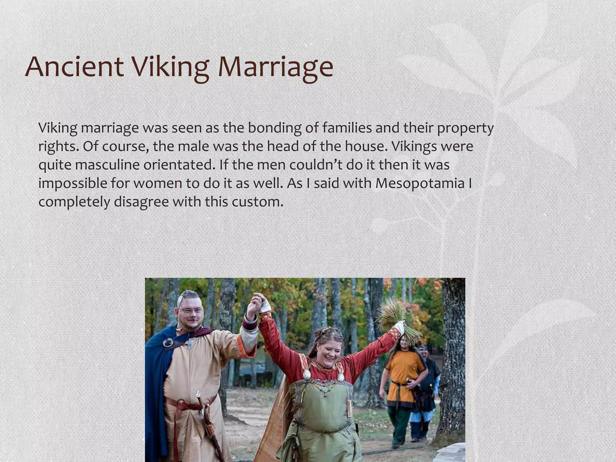 Ancient Marriage by Jamie | PPTX