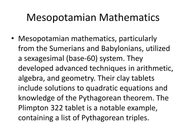 Ancient Mathematics Presentation Revised Pptx