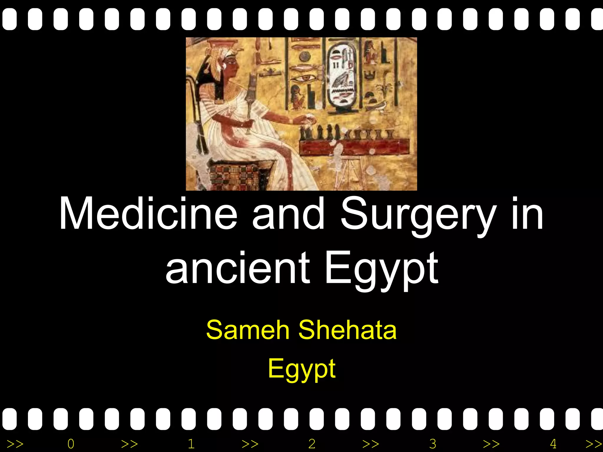 Surgery and medicine In ancient Egypt | PDF