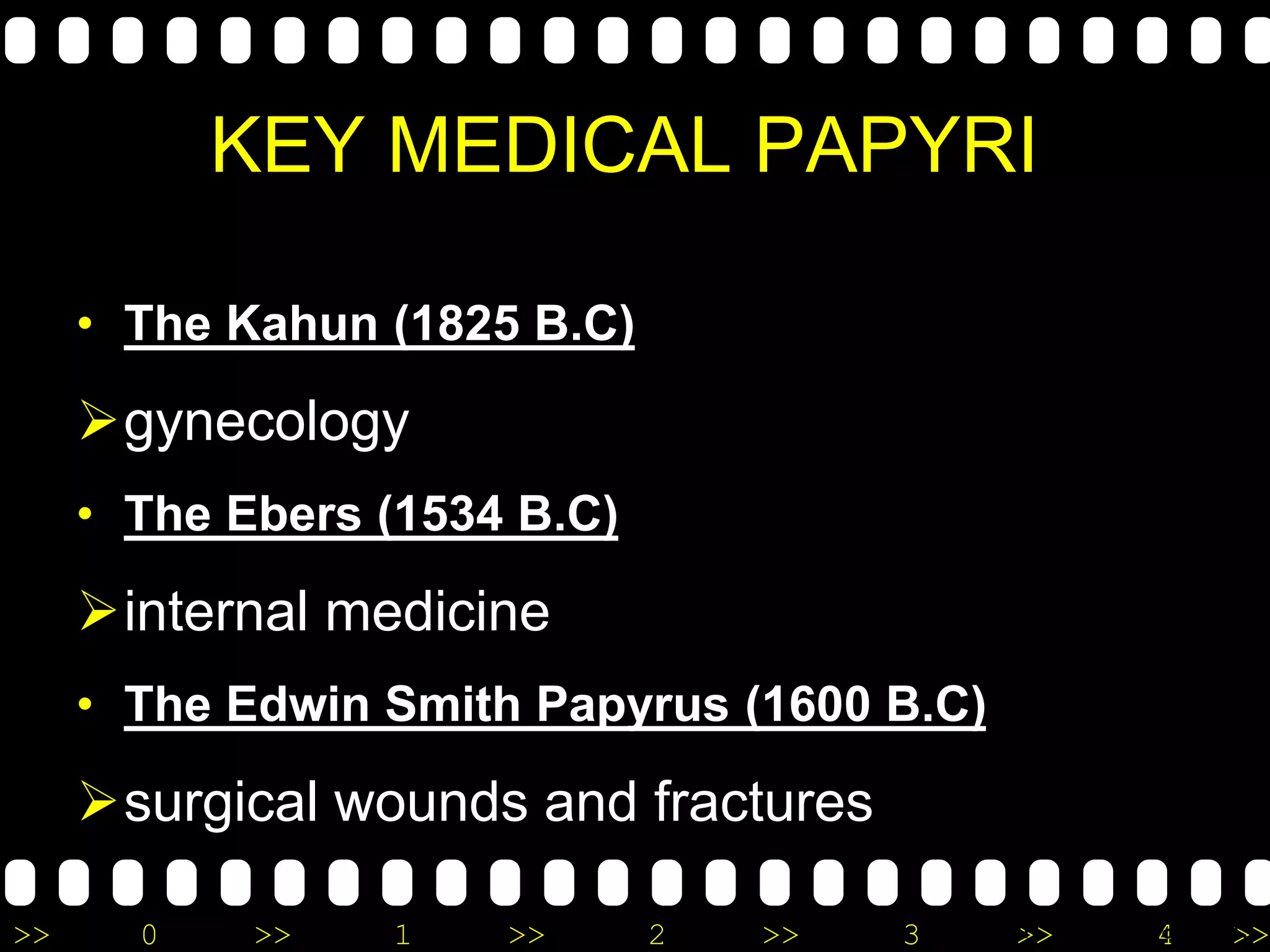 Surgery and medicine In ancient Egypt | PDF