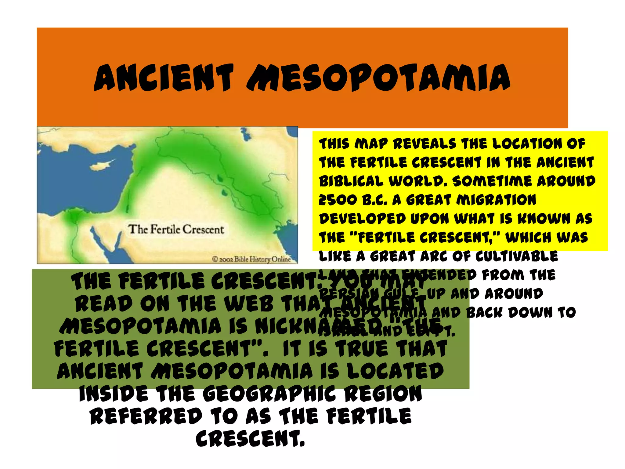 Ancient mesopotamia | PPTX