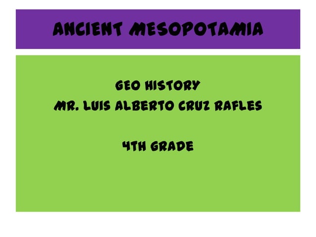 Ancient mesopotamia | PPTX