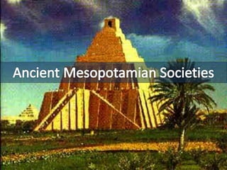 Patriarchal Society Mesopotamia Rise Of Empires: Akkadians And