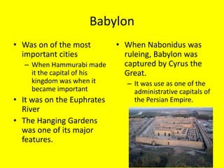 Ancient mesopotamia | PPTX