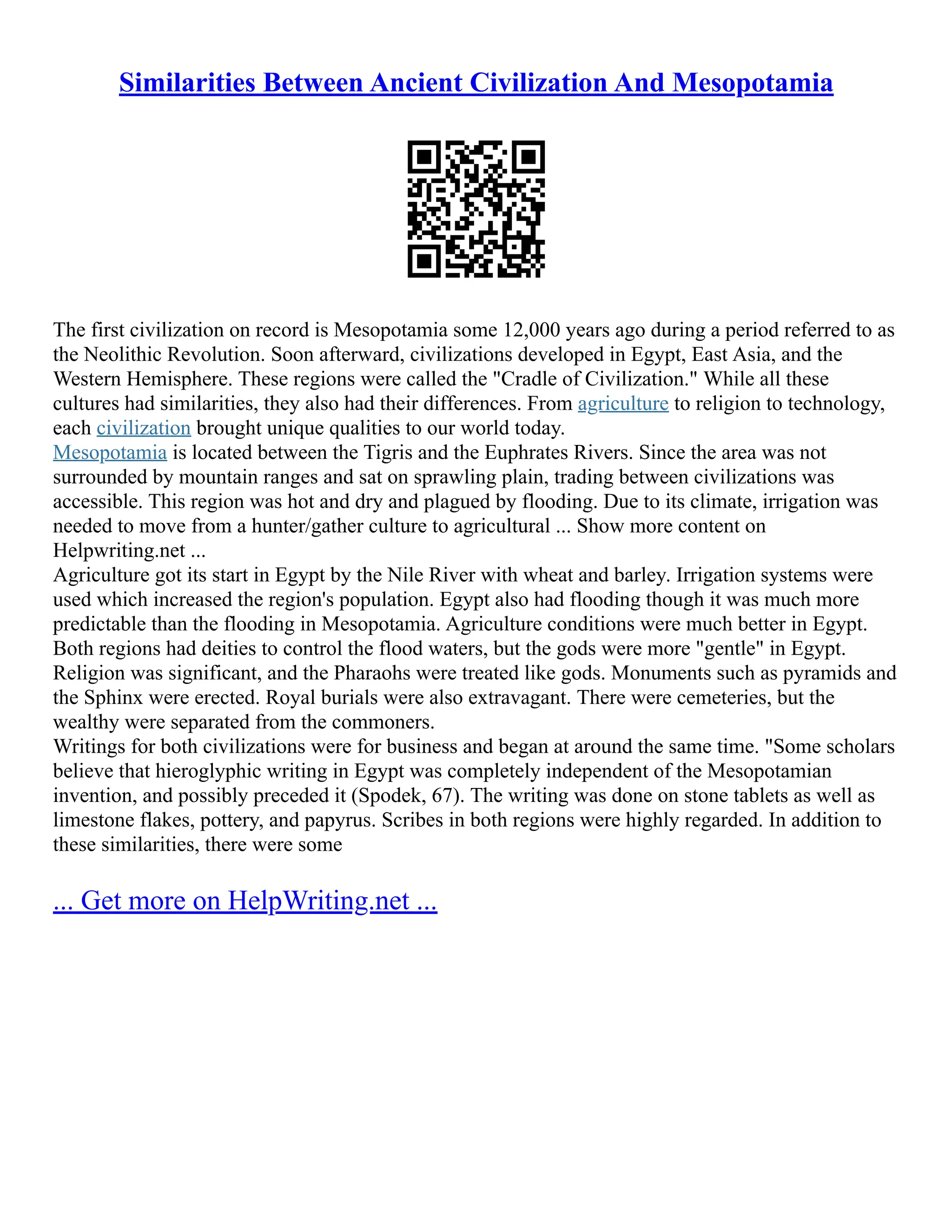 Ancient Mesopotamia Geography | PDF