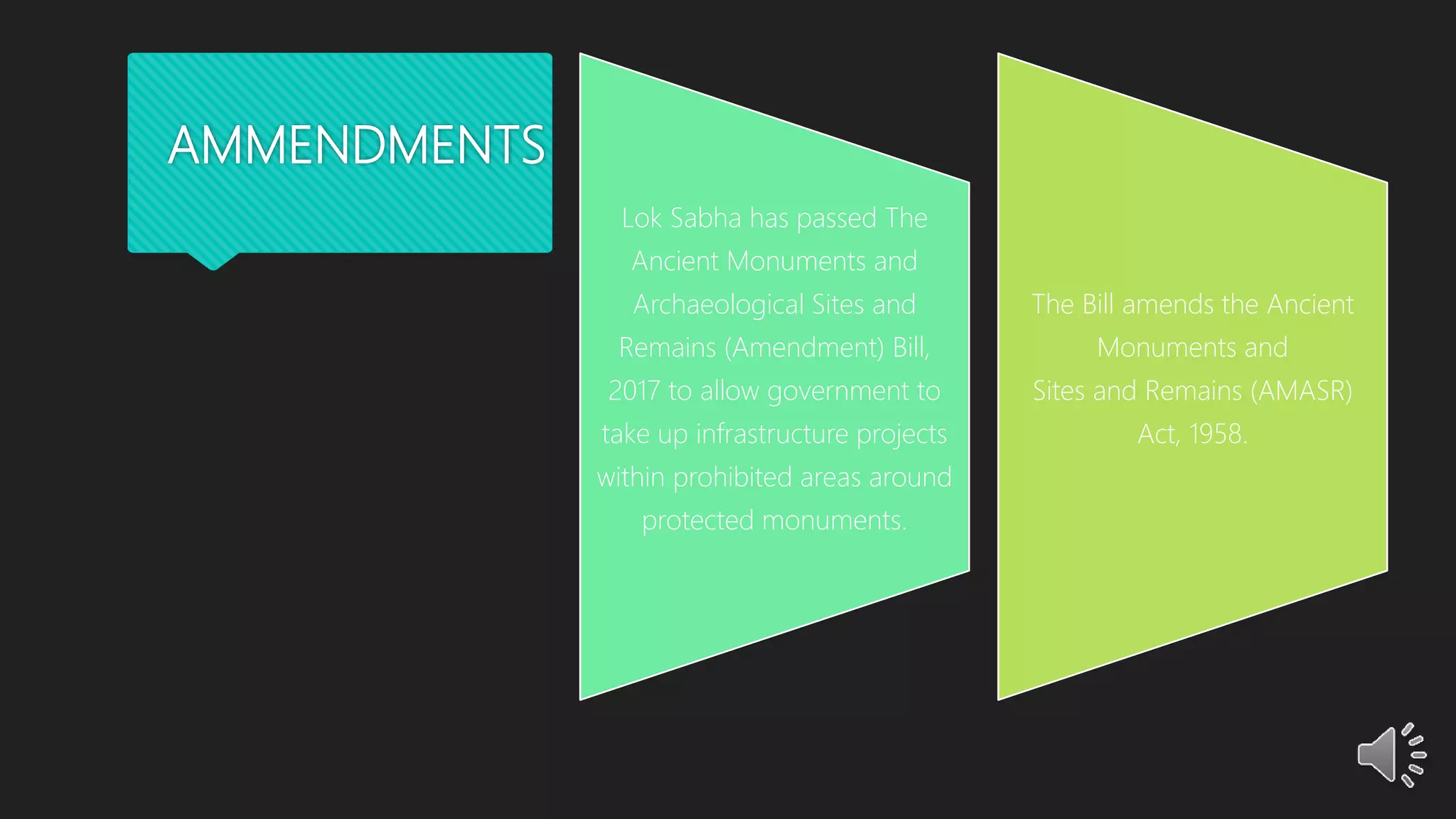 Ancient monuments and archaeological sites and remains act | PPTX