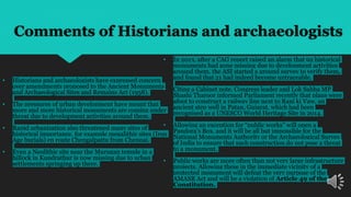 Ancient monuments and archaeological sites and remains act | PPTX