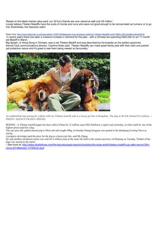 Ancient mystic or royal mastiff | PDF