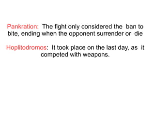 Ancient Olympic Games | ODP