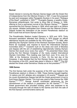 Ancient olympics | PDF