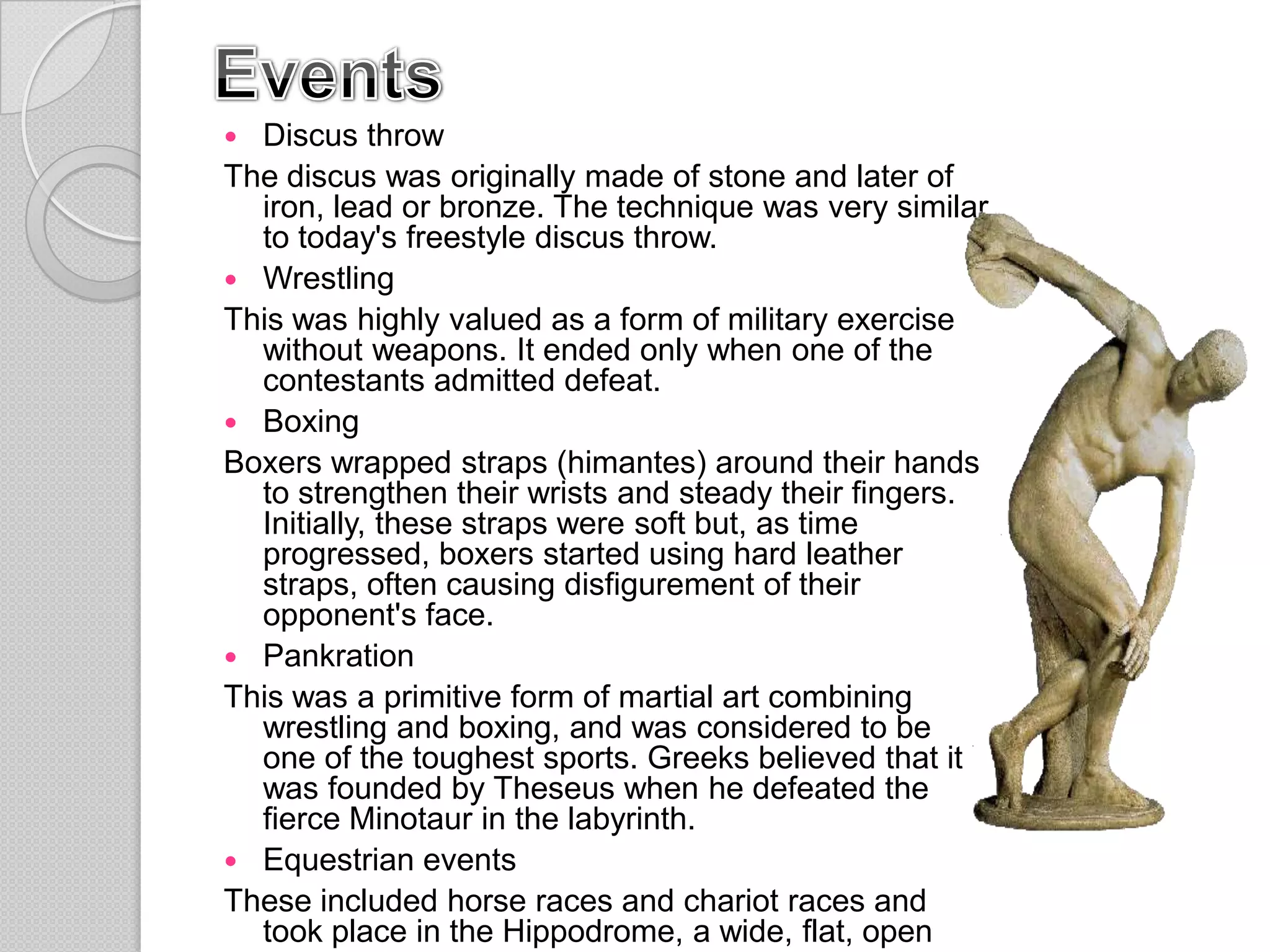Ancient olympics games presentation | PPTX