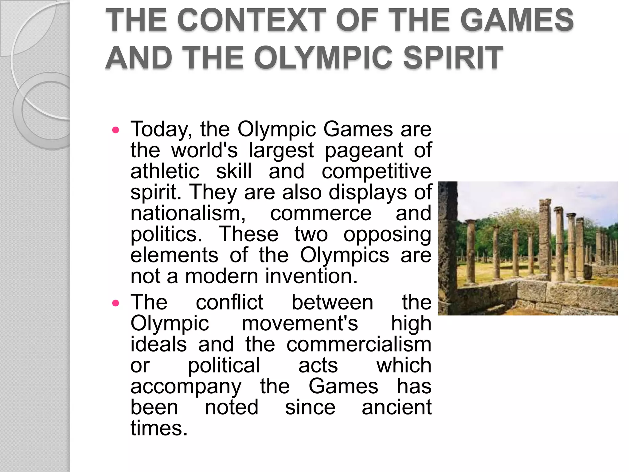 Ancient olympics games presentation | PPTX