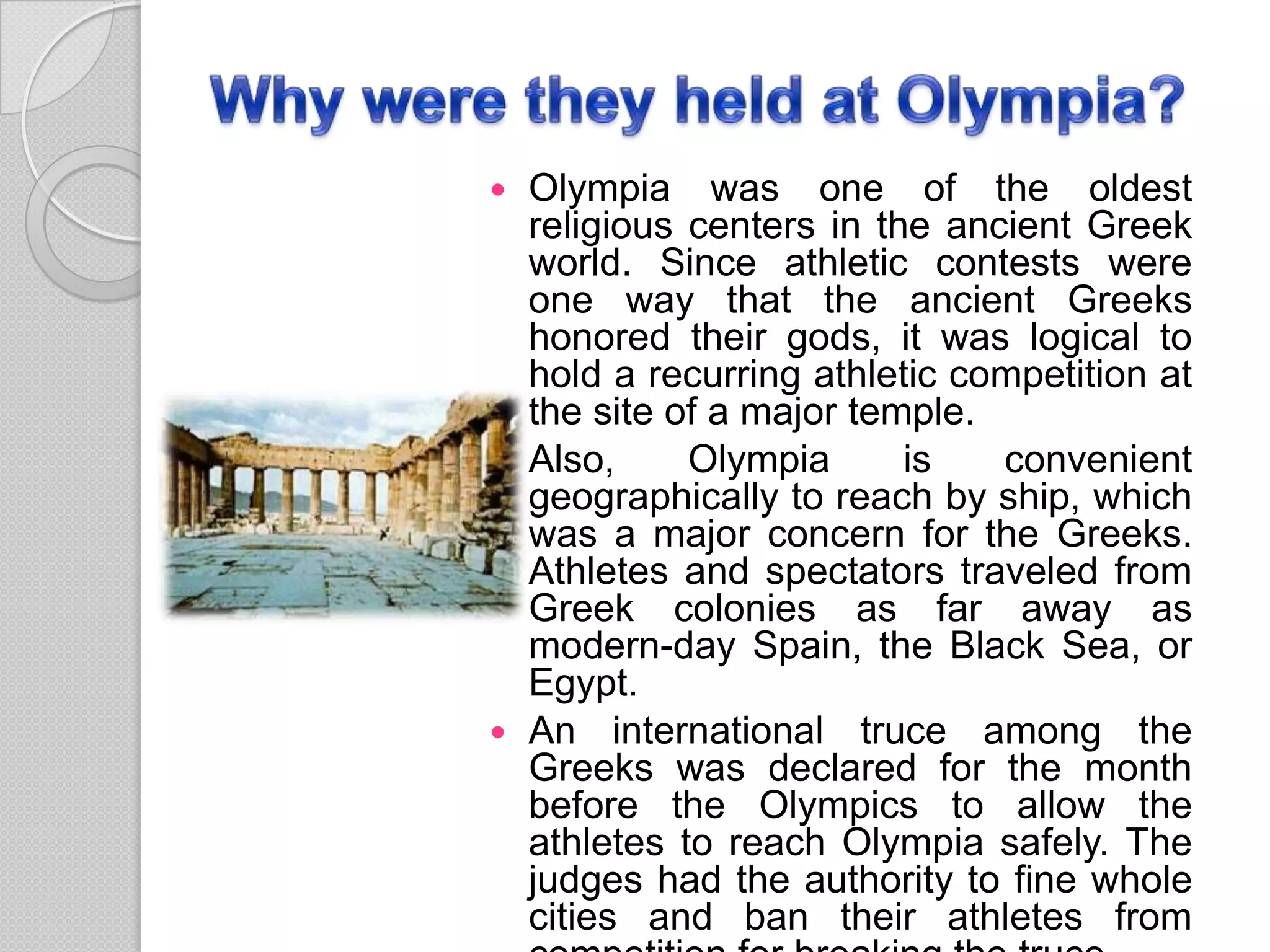 Ancient olympics games presentation | PPTX
