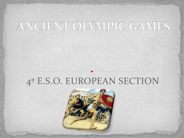 Ancient olympics games presentation | PPTX