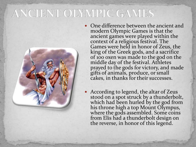 Ancient olympics games presentation | PPTX
