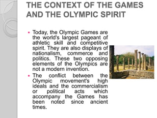 Ancient olympics games presentation | PPTX