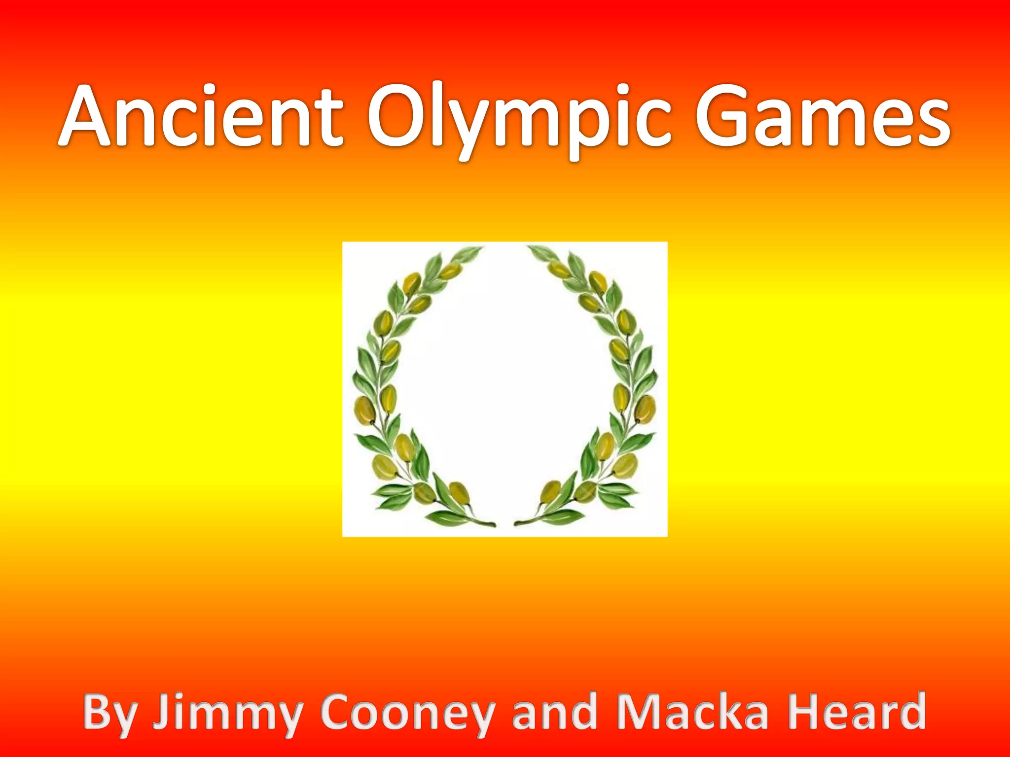 Ancient olympics powerpoint | PPTX