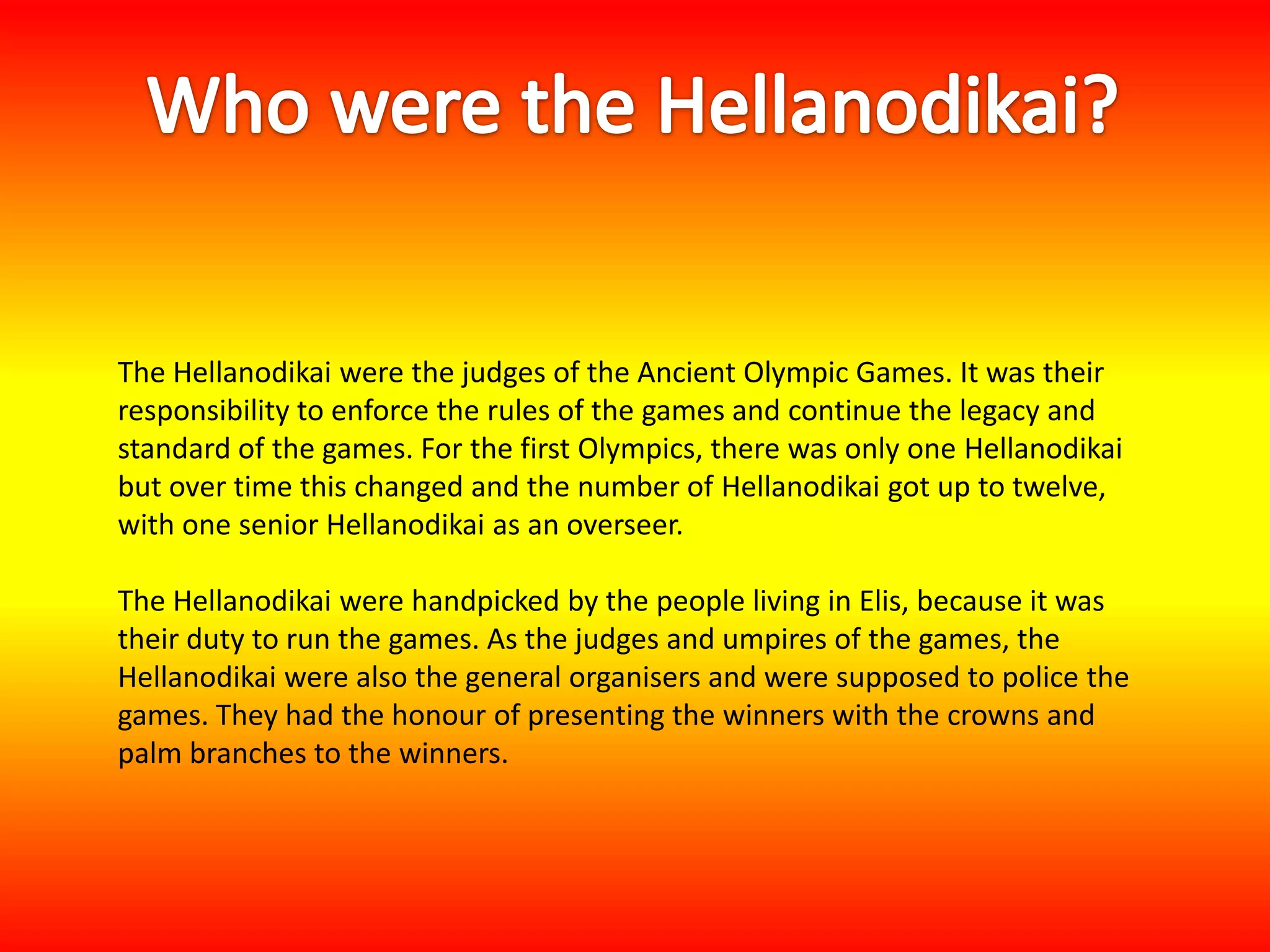 Ancient olympics powerpoint | PPTX