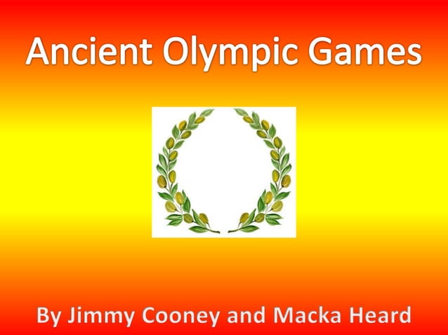 Ancient olympics powerpoint | PPTX