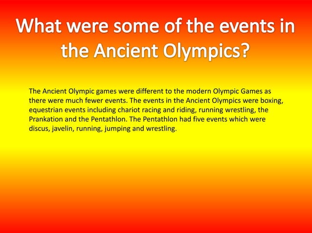Ancient olympics powerpoint | PPTX
