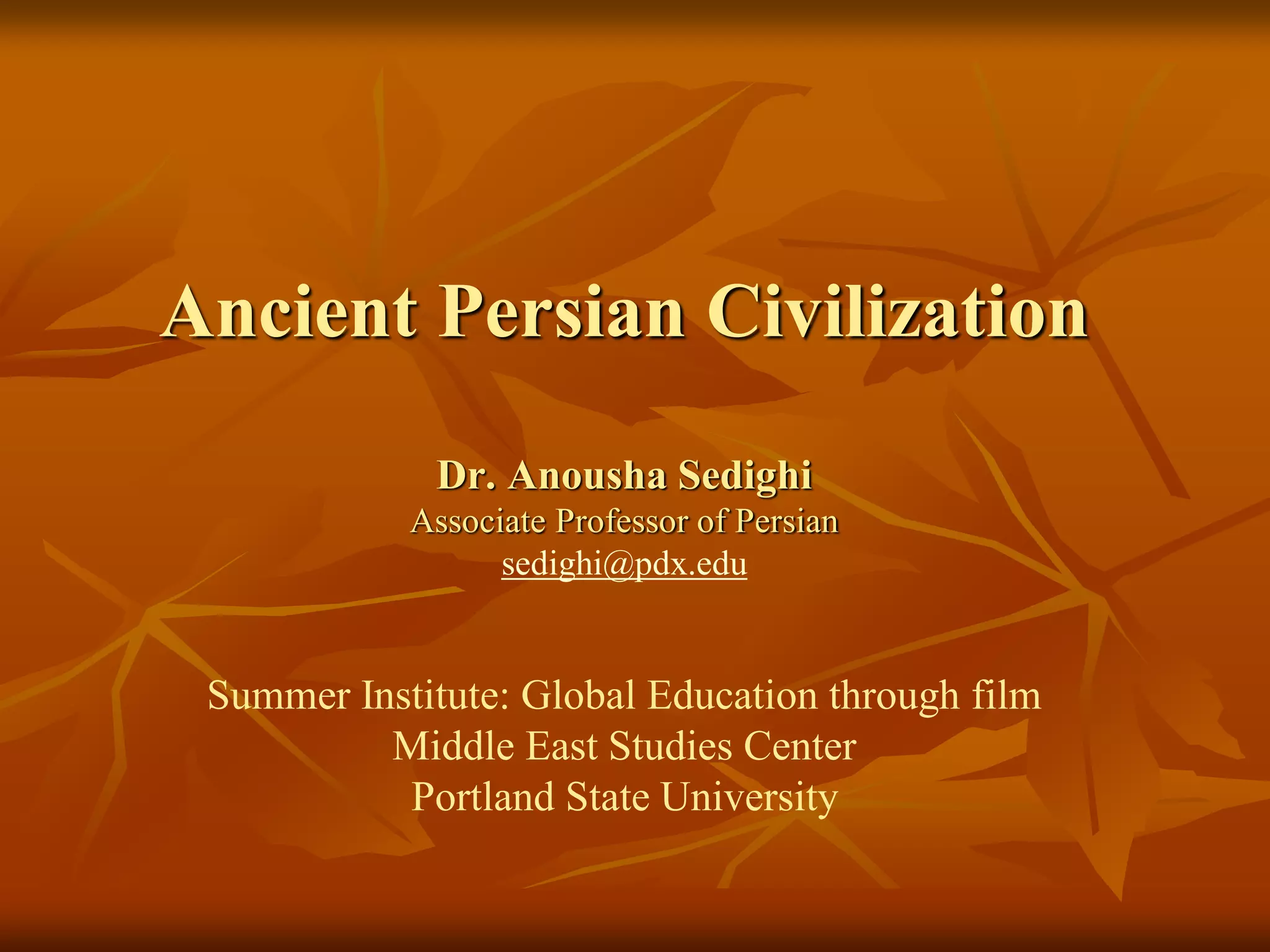 Ancient persiancivilization | PDF