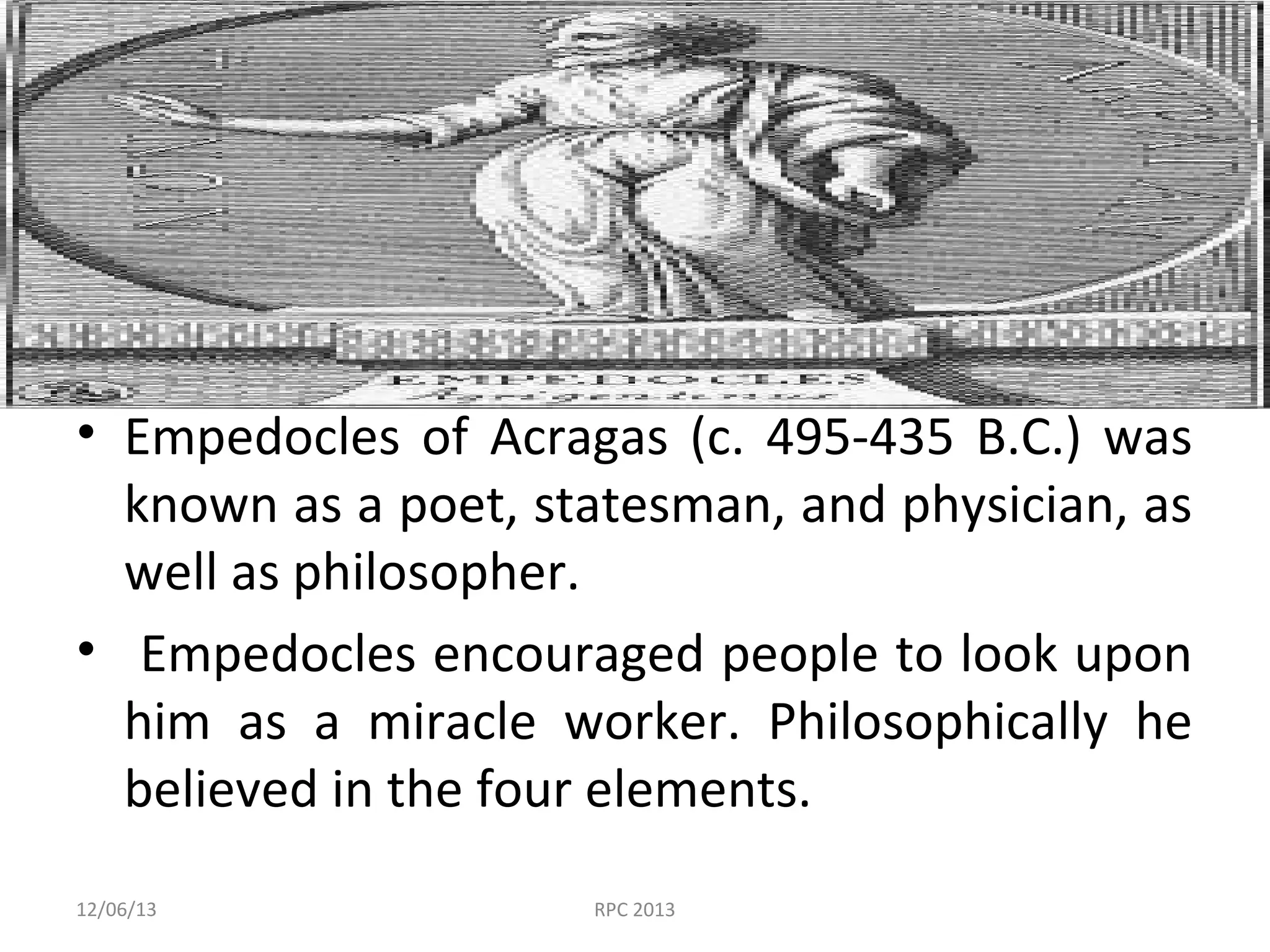 ANCIENT PHILOSOPHY: PRE-SOCRATICS | PPT