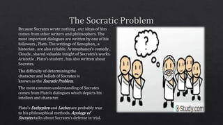 Ancient philosophy - Socrates | PPT
