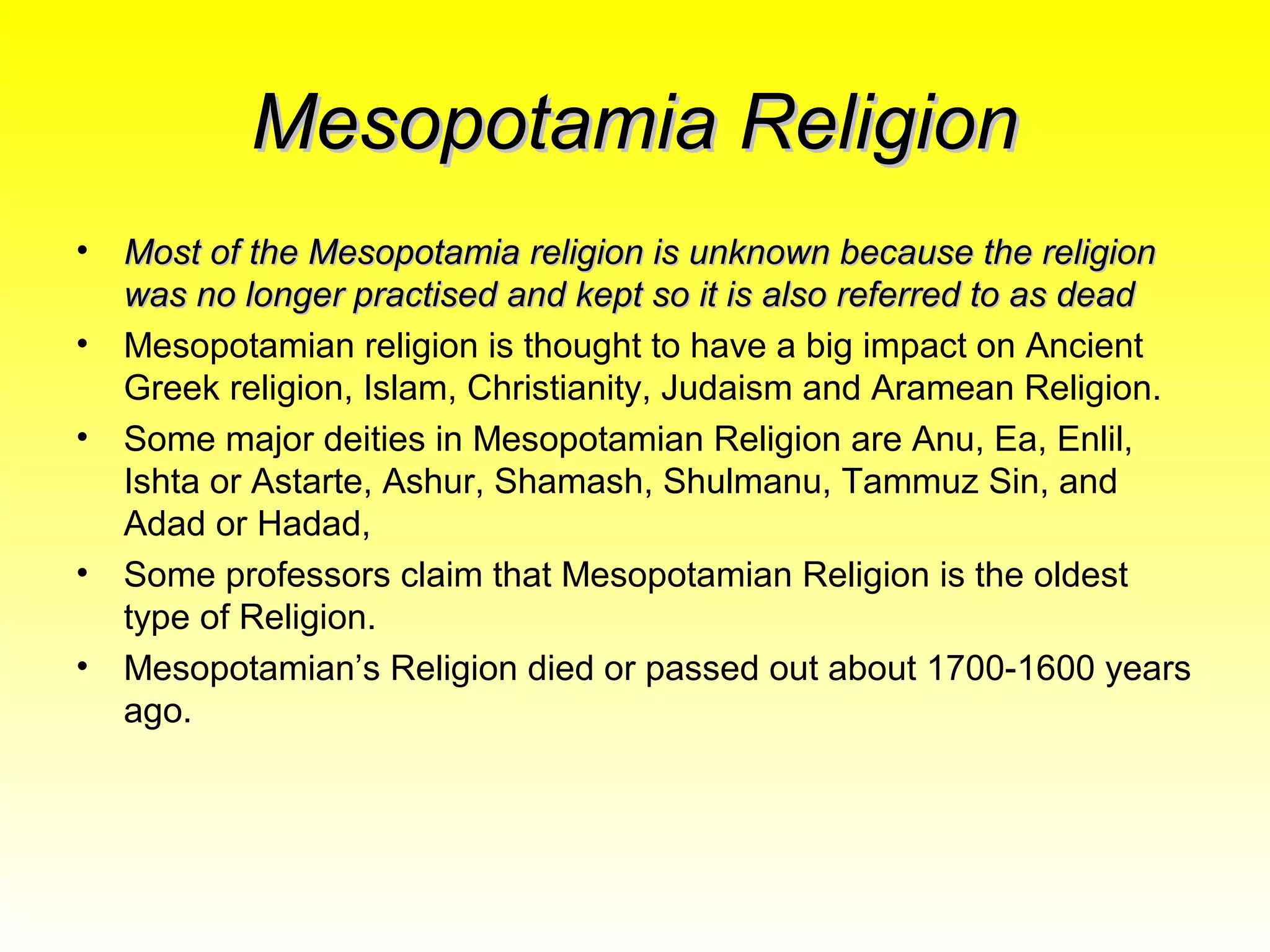 Ancient religions | PPT