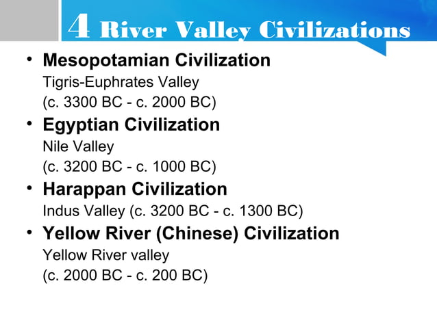 Ancient River Civilizations | PPT