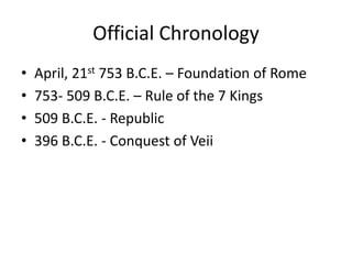 Ancient roman | PPTX