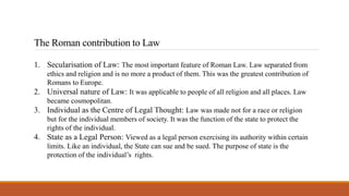 Ancient Roman Political Thought | PPTX