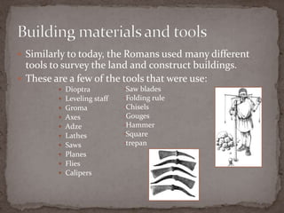 Ancient Architecture Tools