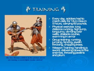 Ancient Roman Soldiers Training