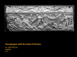 Sarcophagus With The Myth Of Orestes