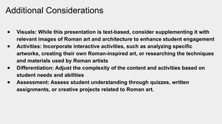 Ancient Roman Art PowerPoint Slideshow for students | PPTX