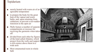 An architectural presentation on Ancient Roman Baths | PDF
