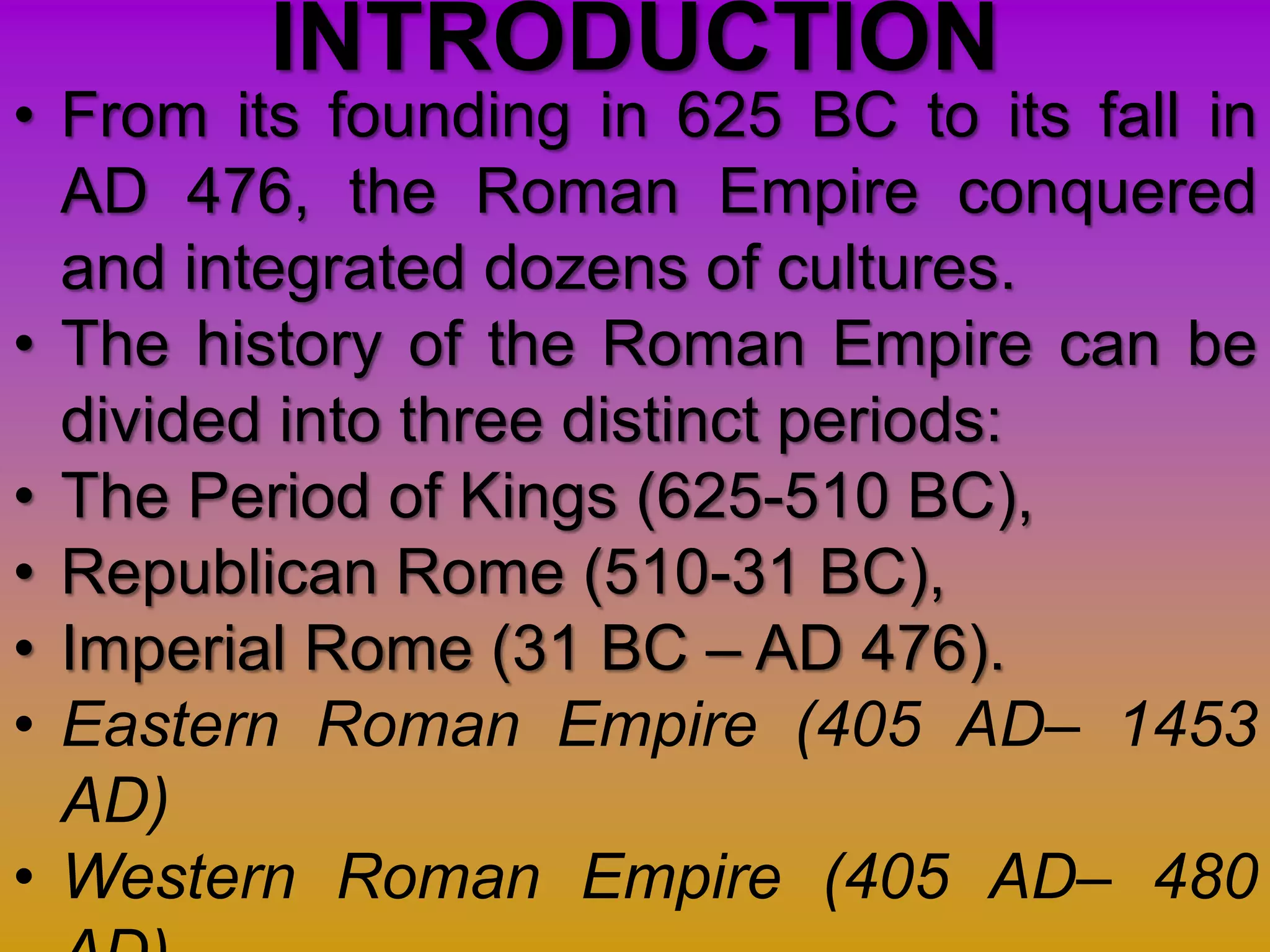 Ancient Roman Civilization | PPT