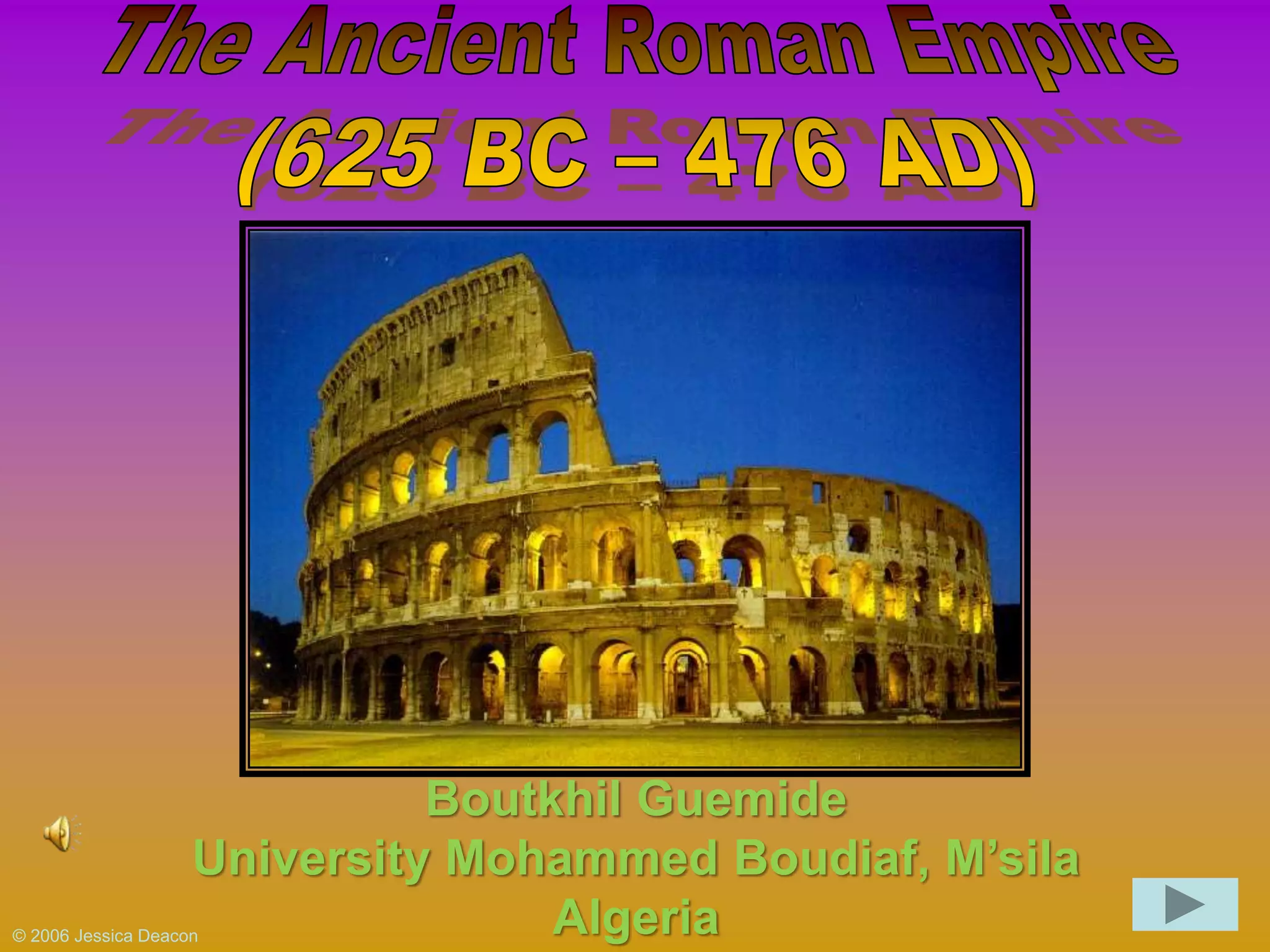 Ancient Roman Civilization | PPT