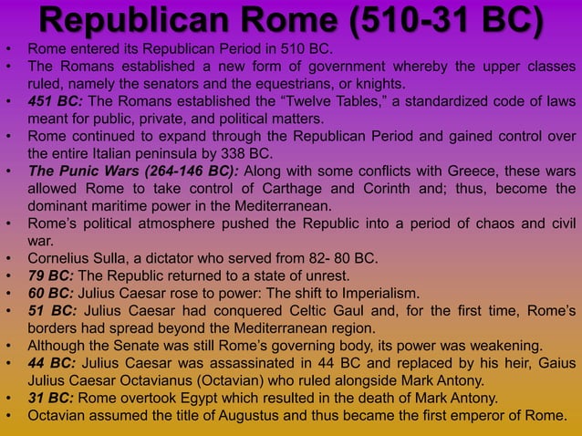 Ancient Roman Civilization | PPT