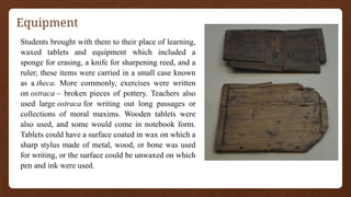 Ancient Roman Education.pptx for the subject Foundations of Education ...