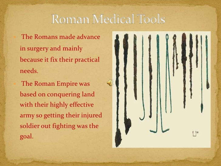 Ancient Roman Medicine Final