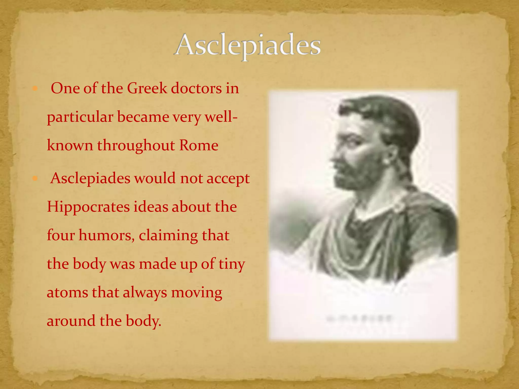 Ancient Roman Medicine Final | PPTX
